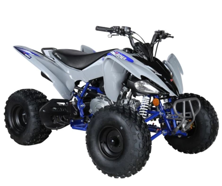 Buy Crossfire Rover 125cc Quad – Grey/Blue | GMX Motorbikes
