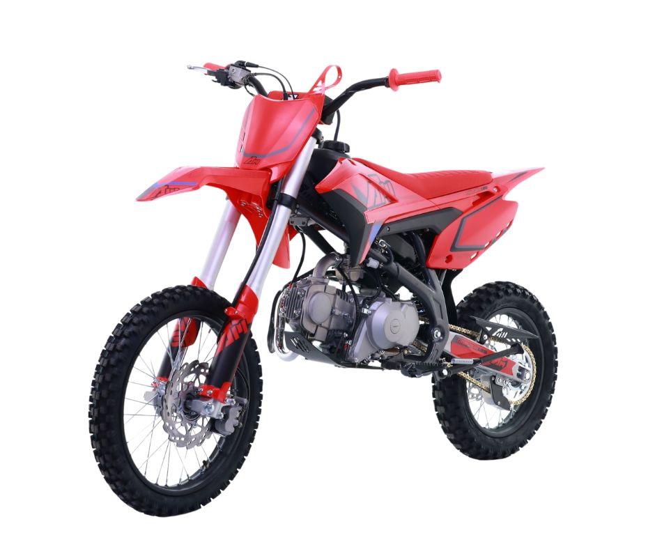 Apollo RFN Thunder 125cc Semi Automatic Dirt Bike - Red