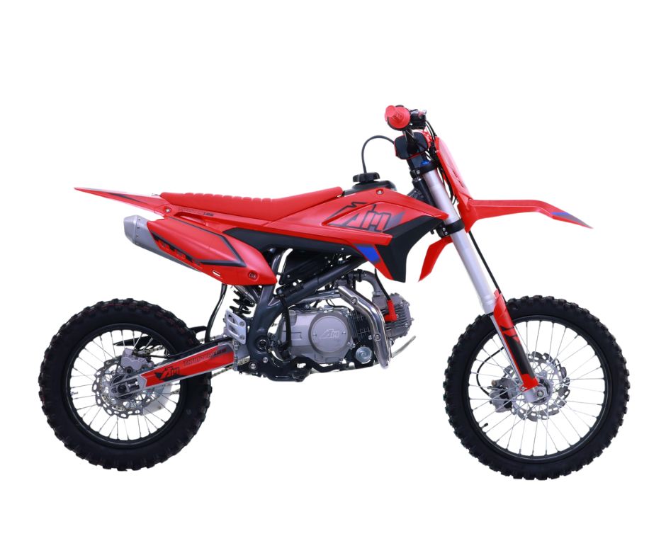 Apollo RFN Thunder 125cc Semi Automatic Dirt Bike - Red
