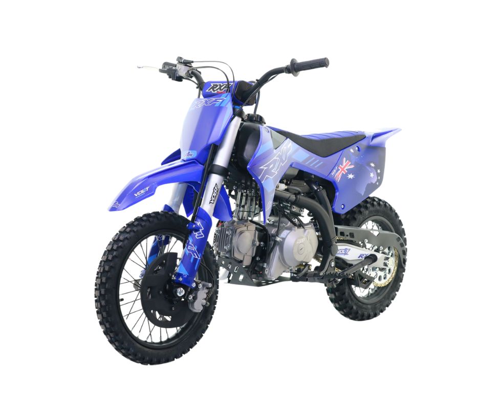 Apollo RXF Junior 110cc Semi Automatic Dirt Bike - Blue