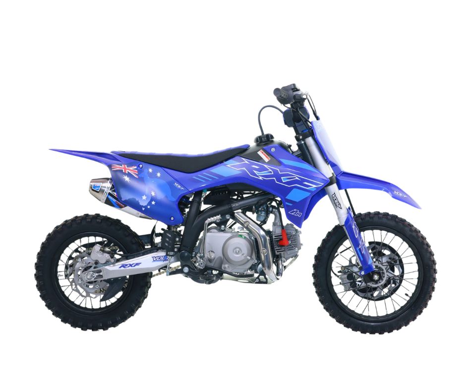 Apollo RXF Junior 110cc Semi Automatic Dirt Bike - Blue
