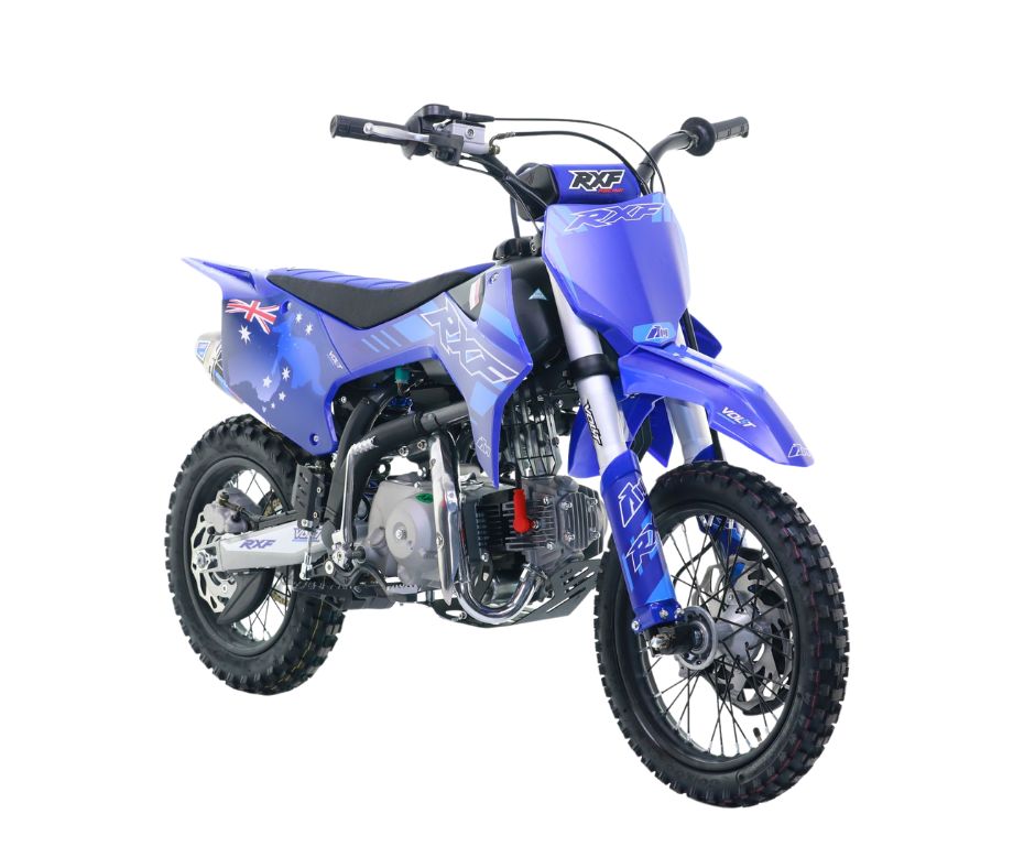Apollo RXF Junior 110cc Semi Automatic Dirt Bike - Blue