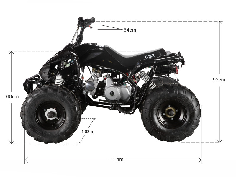 GMX The Beast 110cc Quad – Black | Power & Performance