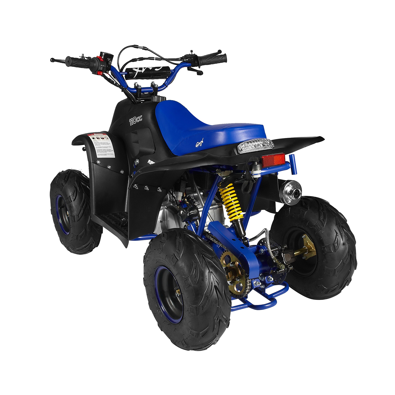 Shop GMX 110cc Ripper-X Junior Quad Bike - Black/Blue