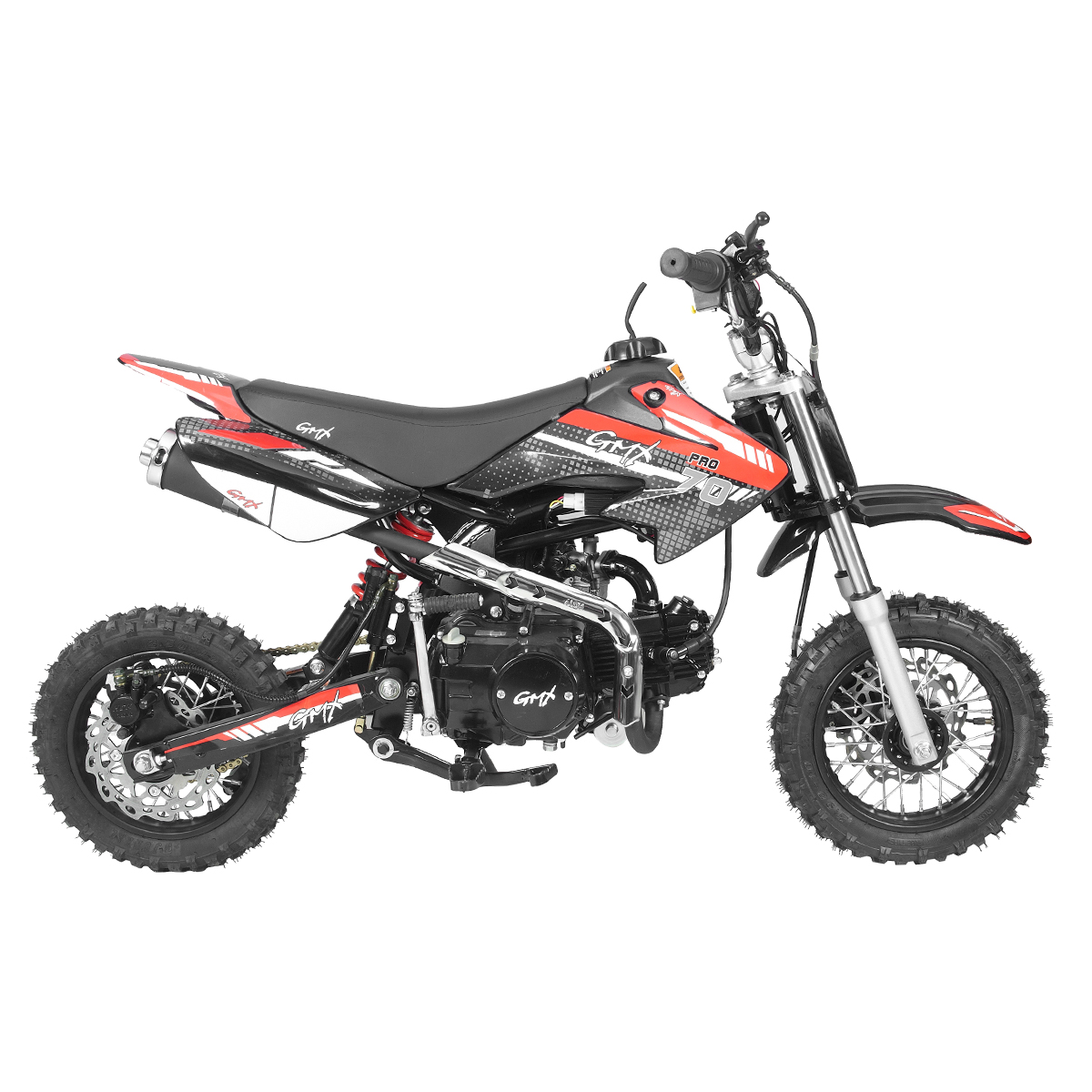 GMX 70cc Pro Kids Dirt Bike – Black | Safe & Fun Ride