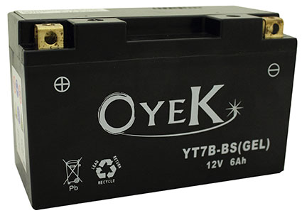 Shop OYEK YTX14-BS Gel AGM Battery – GMX Motorbikes