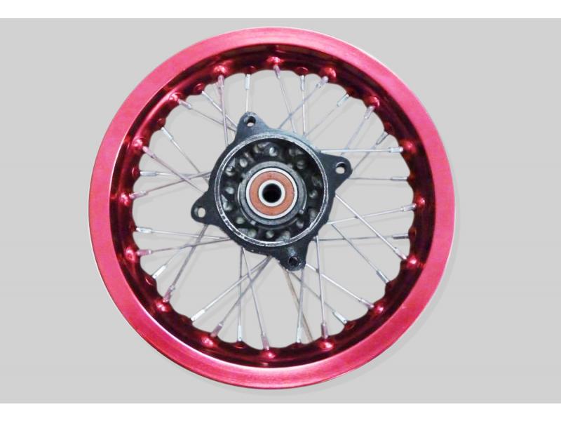 GMX Dirt Bike Red 10"" Rear Alloy Wheel